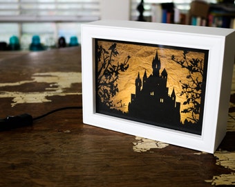 Paper cut light box | Etsy