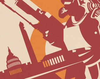 Fallout Brotherhood of Steel Inspired Propaganda Graphic