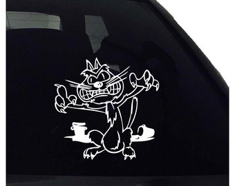 Scary car decal | Etsy