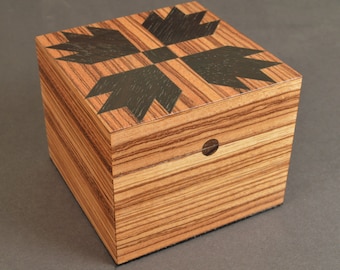 Wooden Keepsake Boxes with Vintage Quilt Designs by Quiltboxes