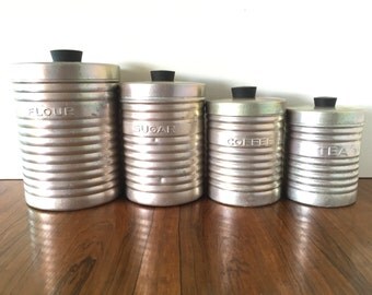 Vintage canister set | Etsy