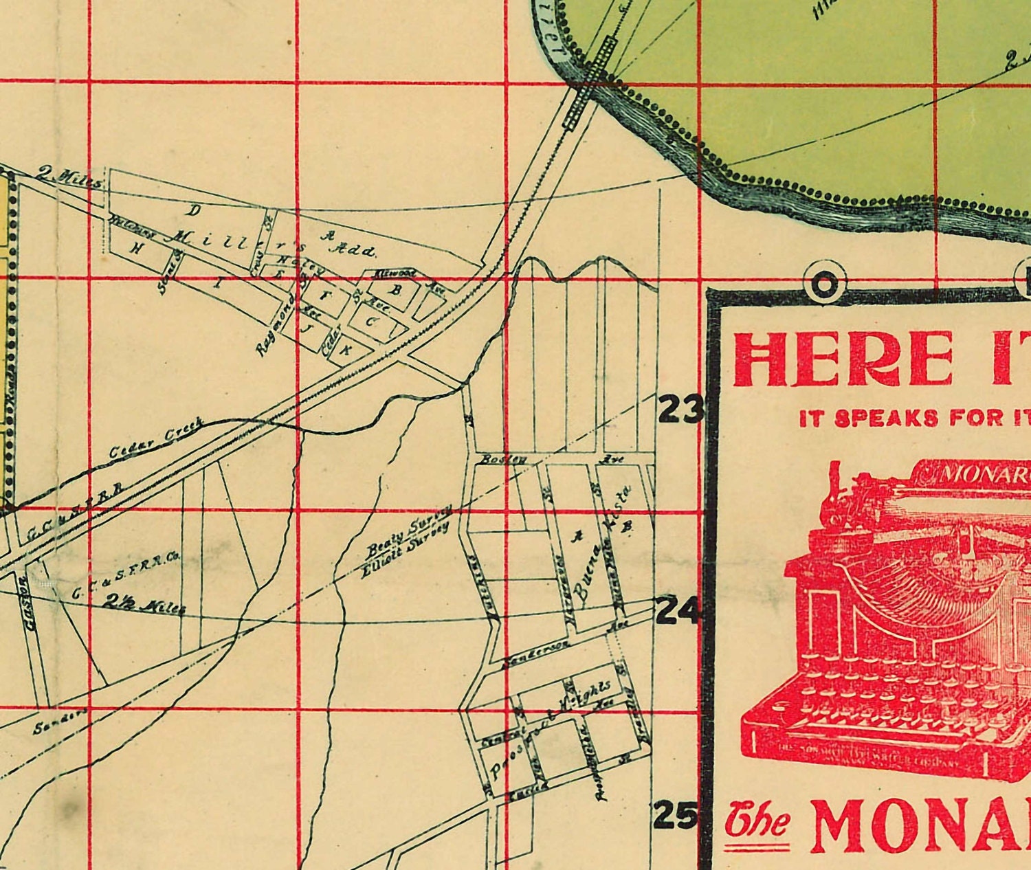 Old Dallas Texas Map Vintage Historical map Antique Restoration ...