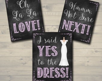 Say yes to the dress signs | Etsy