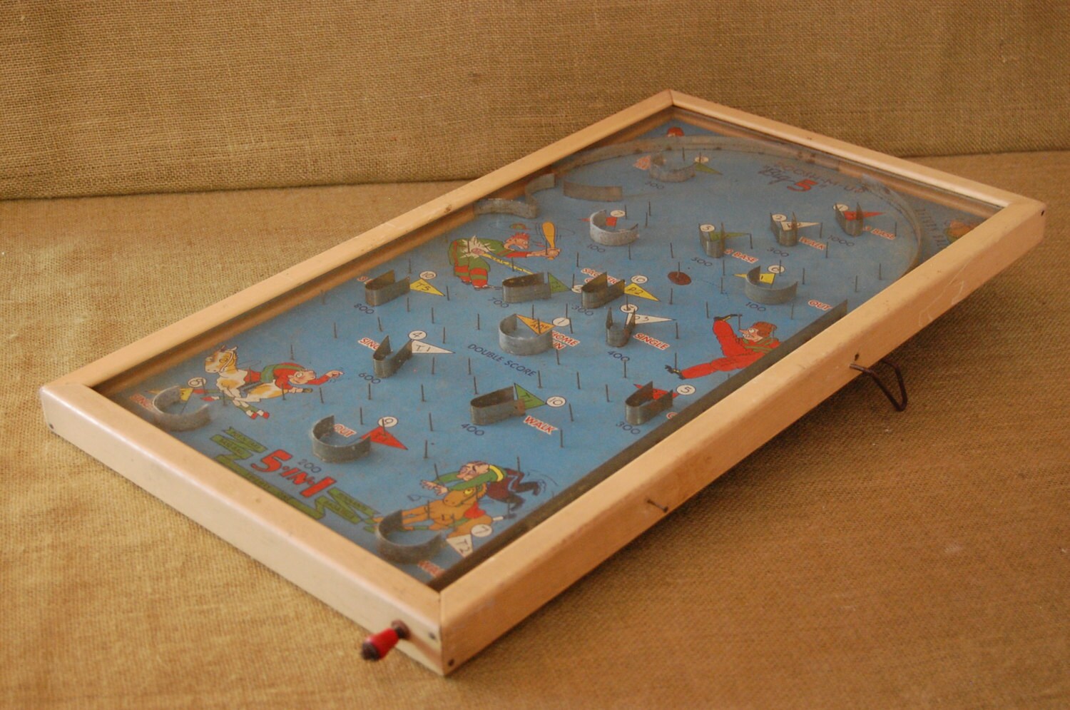 Vintage 1950's Poosh-m-up table pinball machine great