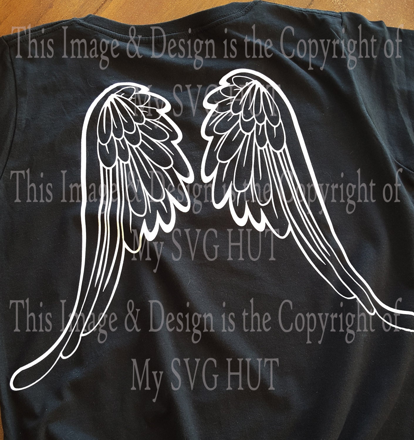 Beautiful Angel Wings for vinyl or embellishment digital
