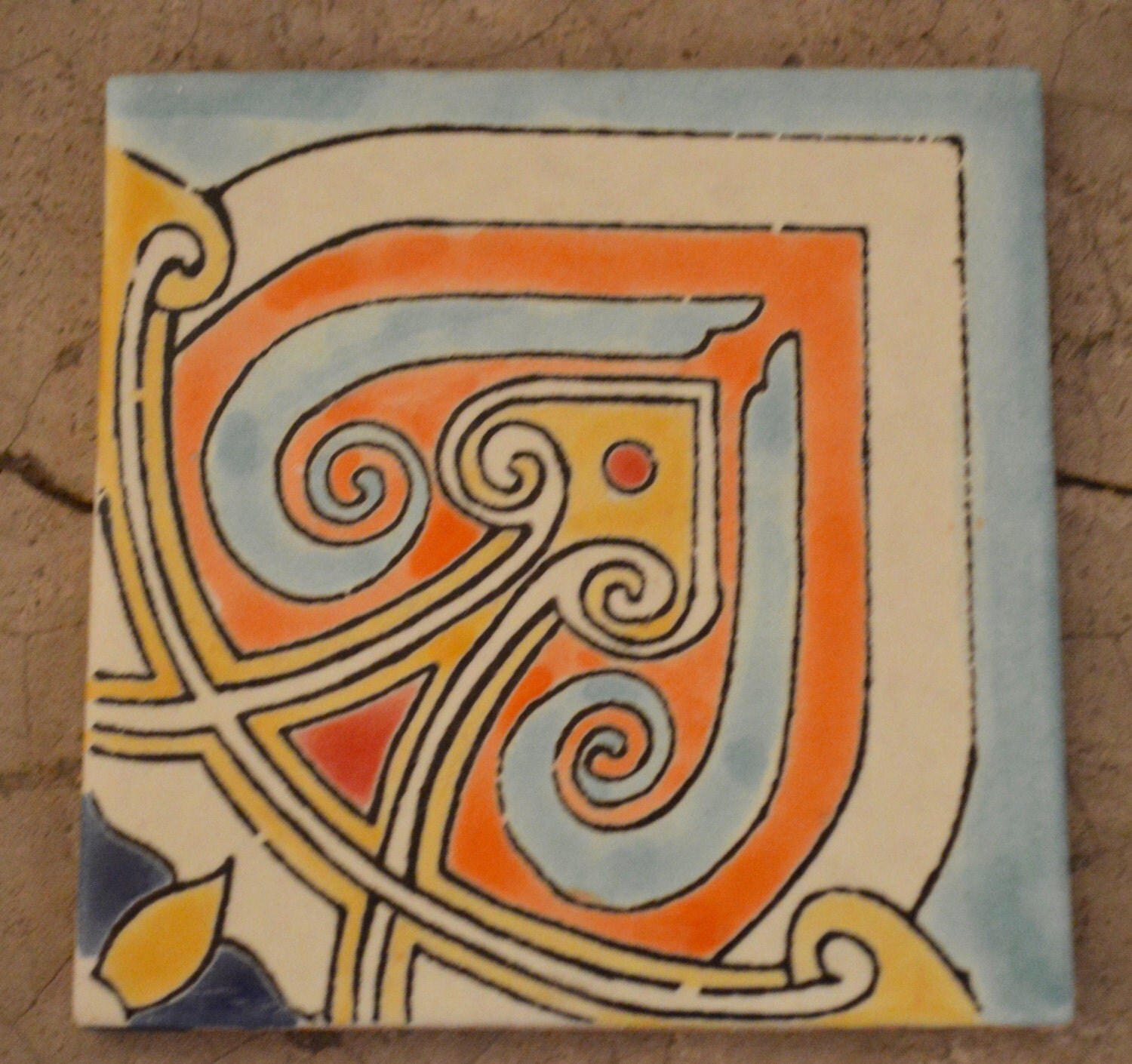 16 Mexican Talavera Tiles handmade Hand painted 4 X