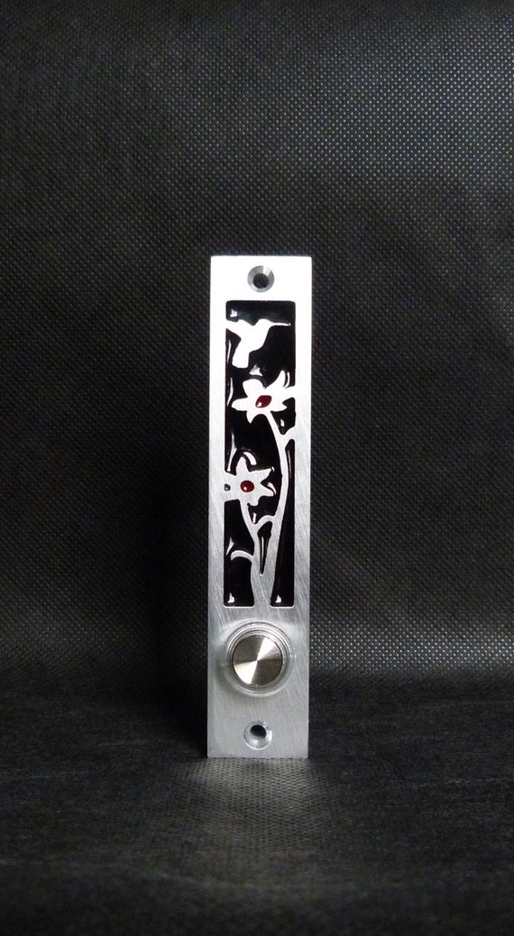 Hummingbird Doorbell with Lighted Button by ModishMetalArt on Etsy
