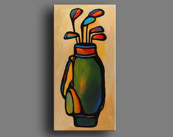 Abstract golf art | Etsy