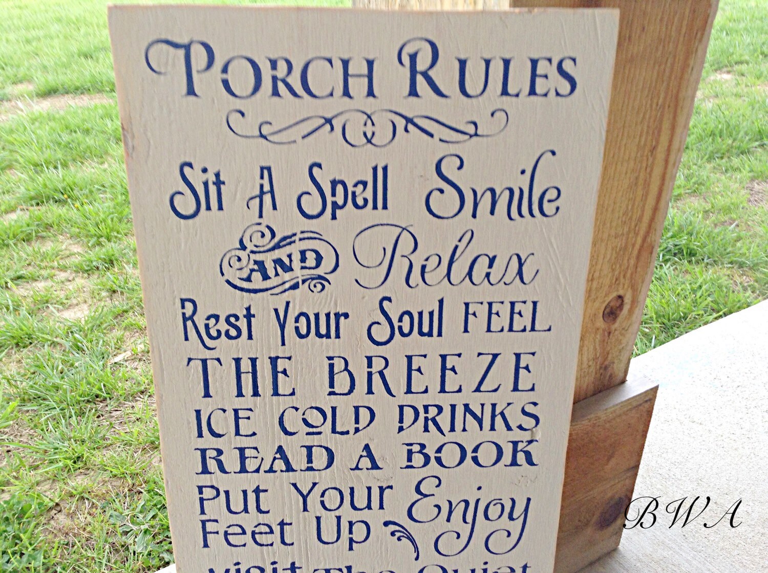 Porch rules sign wood porch sign porch signs rustic porch