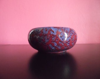 Purple pottery bowl | Etsy