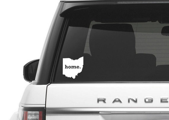 State of Ohio Home Car Decal Ohio Home Car Sticker Ohio Home
