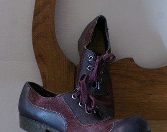 Suede saddle shoes | Etsy