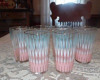 Pink water glasses | Etsy