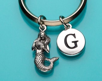 Lobster Keychain Lobster Key Ring Sea Creature Initial