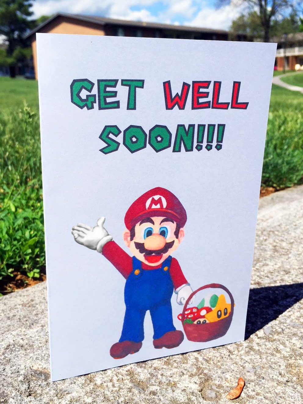 Mario Card Get Well Soon