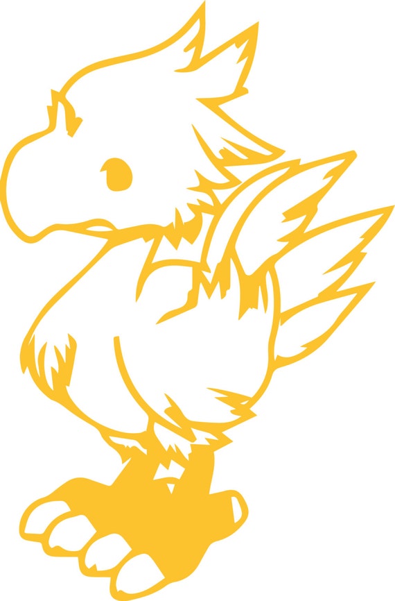 Final Fantasy Chocobo Vinyl Sticker by MonsterArkhamsAsylum