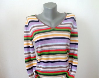 Multicolor sweater | Etsy