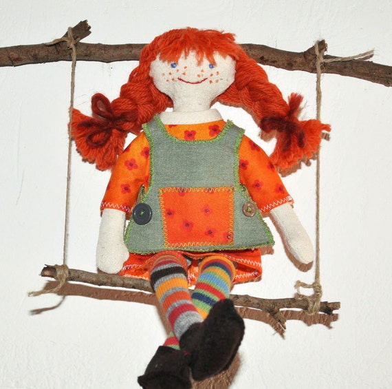 Pattern Doll pattern Pippi Longstocking doll pattern