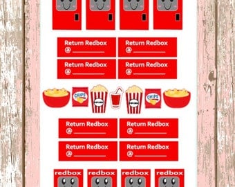 Items similar to Redbox Codes gift Tags Cards Digital Printable 4 ...