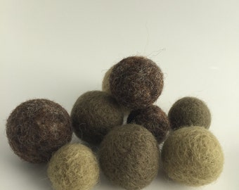 Needle felted balls | Etsy
