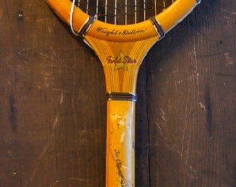 Wood tennis racket | Etsy