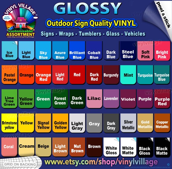 10 pack 12 inch rolls Oracal 651 Adhesive Backed Vinyl Craft