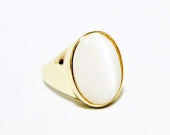 Mondstein gold ring | Etsy