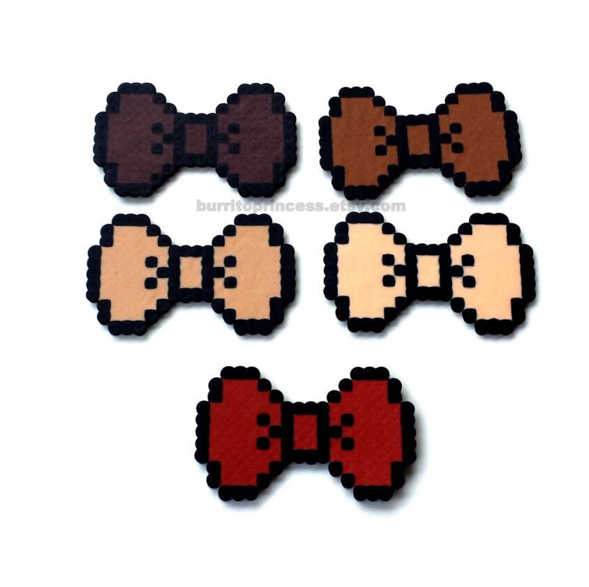 8 Bit Bows 8 Bit Hair Bows 8 Bit Bow Ties Pixel Bows