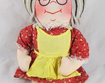 Vintage rag doll | Etsy