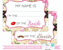 Popular items for wedding name tags on Etsy