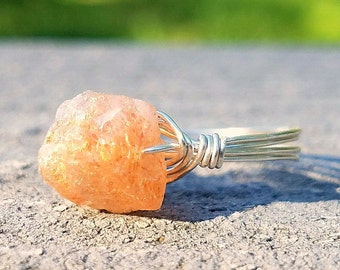 Oregon sunstone ring | Etsy