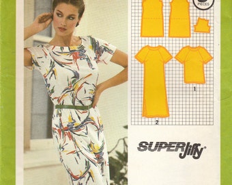 Items similar to 1970s womens Jiffy pullover dress, top, and skirt ...
