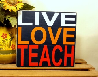 Live love teach | Etsy