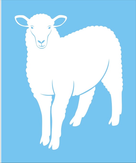 SHEEP Stencil Animal REUSABLE Stencils 7 sizes Available