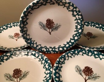 Pine cone plate | Etsy