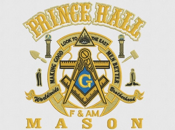 Prince Hall Freemason Masonic symbols pattern 3 Jacketback Sizes ...