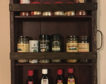 Unique red spice rack related items | Etsy