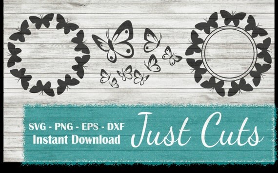 Monogram frame svg butterfly svgs svg frames svg set frame