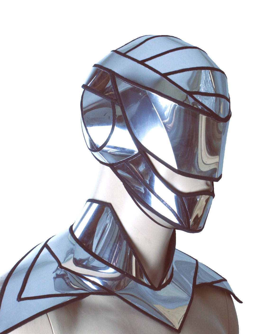 futuristic inspired cyborg mask helmet headpiece robot armour