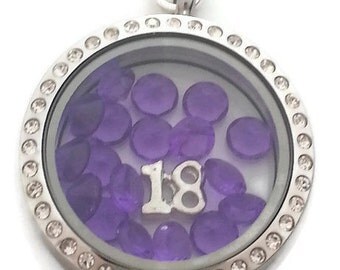 Birthstone locket | Etsy