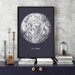Full Moon Poster PRINTABLE FILE. La Luna Moon Poster. Lunar