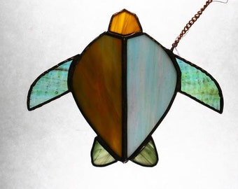 Turtle stained glass | Etsy