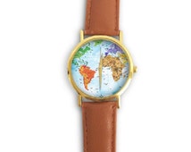 Unique world map watch related items | Etsy