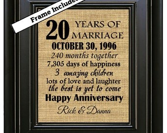 20 years together | Etsy