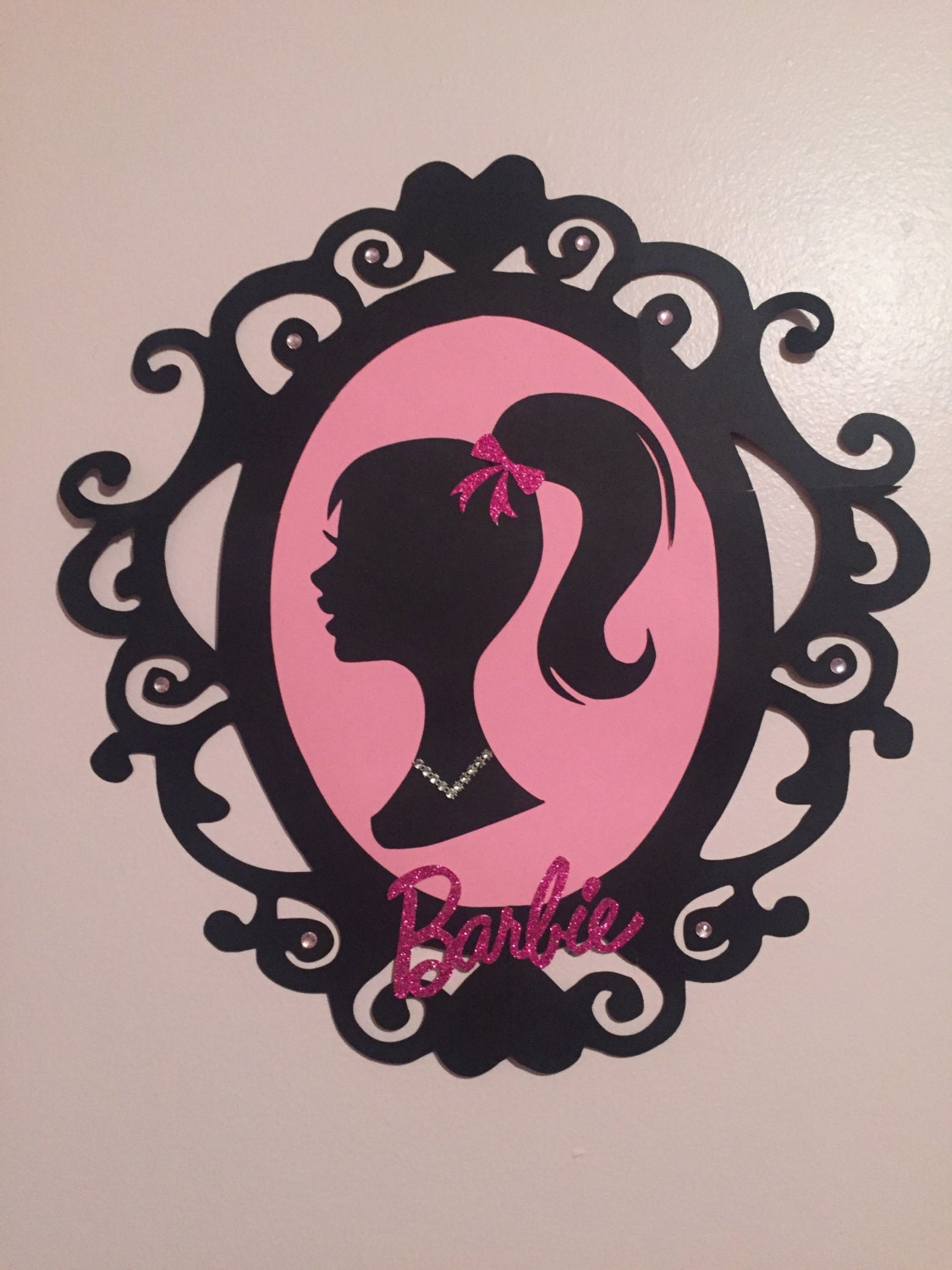 Silueta de Barbie Barbie silueta marco Barbie por JDHCreationss