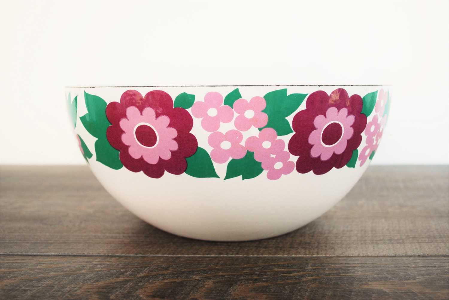 Vintage Finel Purple Elisa Bowl / Hard to Find / Mid Century Enamelware ...