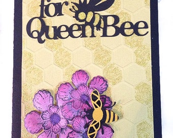 Queen bee cards | Etsy