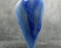 Unique blue triangle stone related items | Etsy