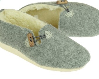 Felted wool slippers | Etsy