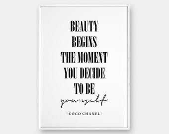 Coco chanel quotes | Etsy